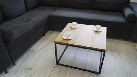 Stolik Kawowy Loft Piękny Elegancki i Solidny z Litego Drewna