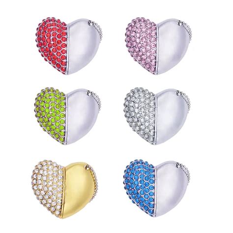 Sb Memory Stick Gb 4gb16gb 8b 64gb Drive 128g0 Metal Flash Heart Shape