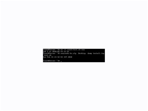 task scheduling in linux with cron and at command