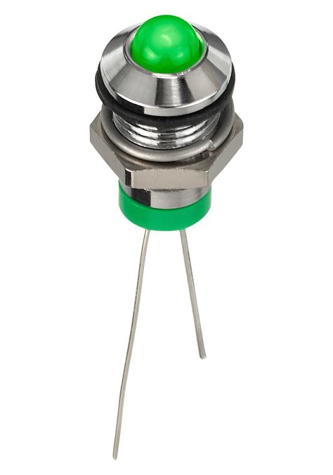 Q8P6CXXG02E Apem LED Panel Mount Indicator Green 2 VDC