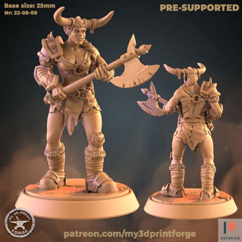 3d Printable Orc Female Grunt Free By My3dprintforge