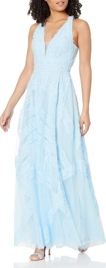 Bcbgmaxazria Womens Fit And Flare Halter Neck Evening Gown Shopstyle