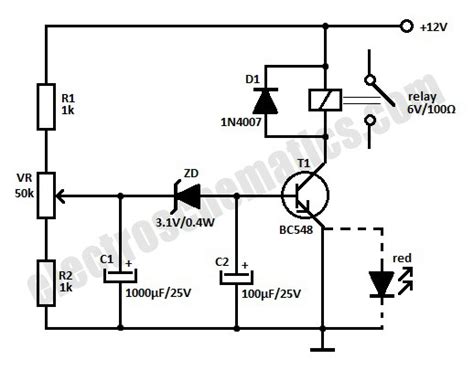 On Off Timer Relay Circuit Diagram