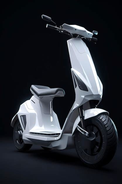 Premium Photo Generative AI Illustration Of Electric Scooter With