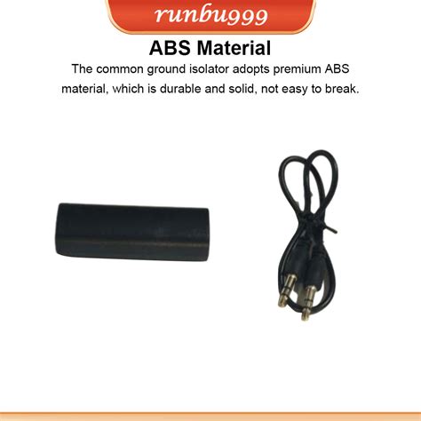 Ground Loop Noise Isolator Car Audio Ground System Audio Noise Reducer Audio Anti Interference