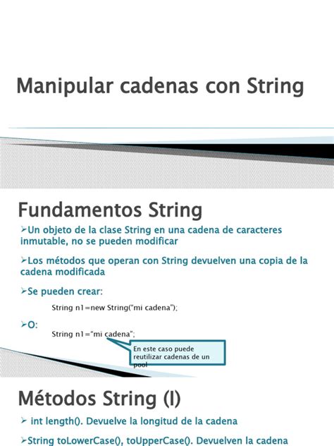 Presentacion Cadenas String Pdf