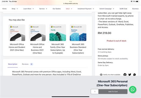 Microsoft 365 Personal One Year Subscription Be Computers And Tech