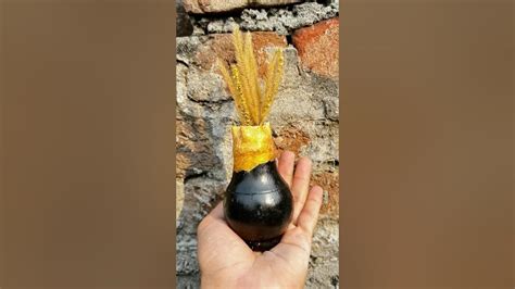 how to make a vase 🏺 from bulb 💡😍😱 music artandcraft diycrafts youtube