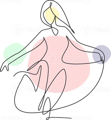 One Continuous Line Drawing Beauty Woman Feminine Face Abstract