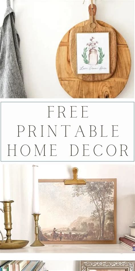 Beautiful Free Printable Home Decor For Every Room