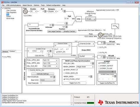 Lmx2594 No Output In Sysref Mode Clock And Timing Forum Clock And Timing Ti E2e Support Forums