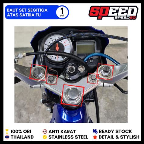 Jual Baut Segitiga Tutup As Shock Sok Mur Komstir Satria FU Gold