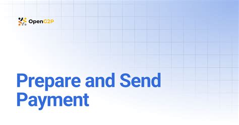 prepare and send payment openg2p docs