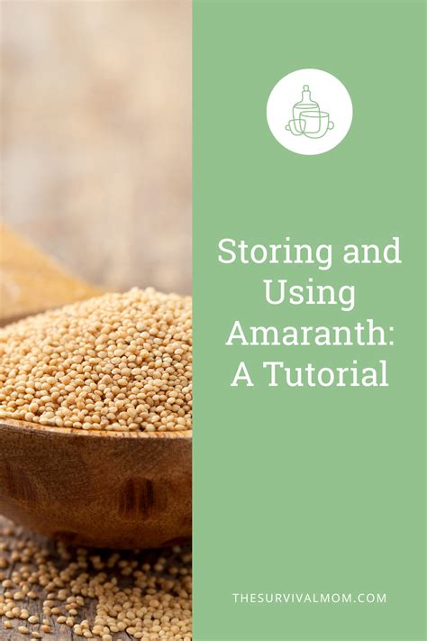 Storing And Using Amaranth A Tutorial The Survival Mom
