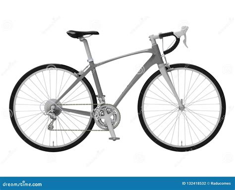 Isolated Realistic Bicycle 3d Render Stock Illustration Illustration