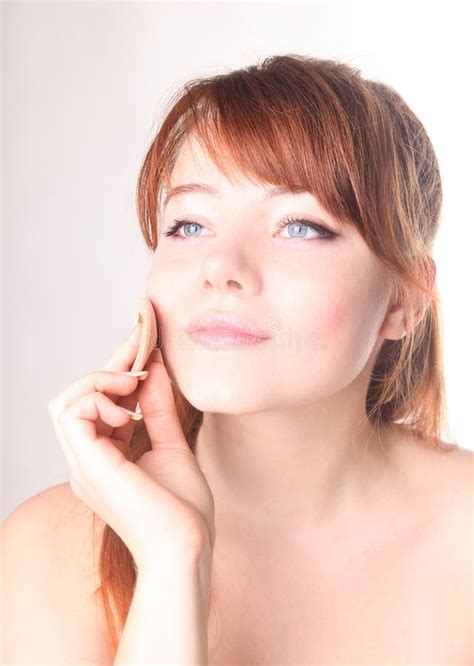 Sensual Young Woman With Beautiful Long Red Hair Stock Image Image Of