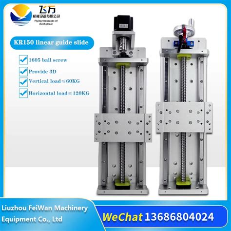 Kr150s Heavy Load Sliding Table Cross Slide Sfu1605 Ballscrew Linear Stage Motion Actuator Cnc