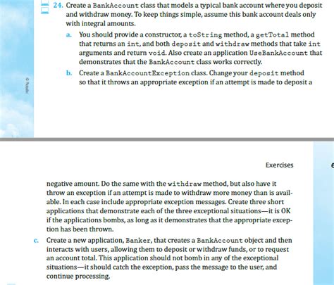 solved 24 create a bankaccount class that models a typical