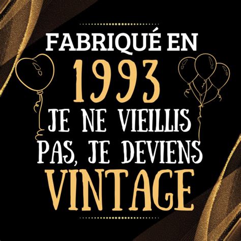 Amazon fr Fabriqué en 1993 Livre d or Anniversaire 30 ans à
