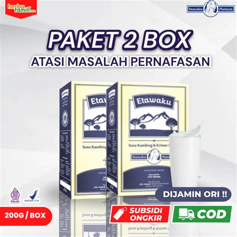 Jual PAKET BOX ETAWAKU Susu Etawaku Platinum Susu Kambing Etawa Bubuk Susu Kambing Dan Krim