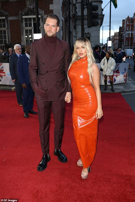 Pride Of Britain Awards 2022 Lottie Tomlinson Wears Orange Pvc With