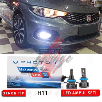 Fiat Egea Sis Farı Ampulü Ultimate H11 Plus Led Ampul Seti Led Dönüşüm