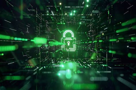 cyber security and data protection concept stock illustration