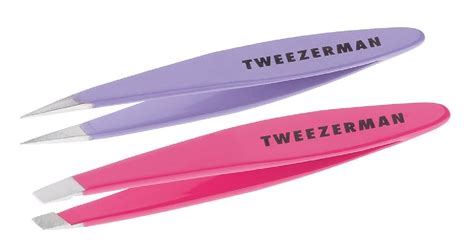 Tweezerman Mini Slant And Point Tip Tweezer Tweezers Set