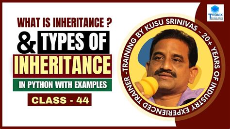 what is inheritance and types of inheritance in python with examples