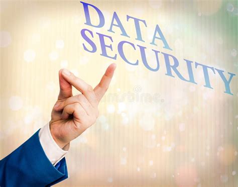 Writing Note Showing Data Security Business Photo Showcasing