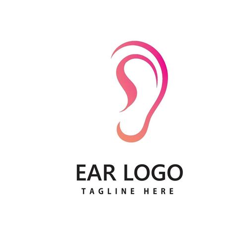 Ear Hearing Logo Icon Vector Design