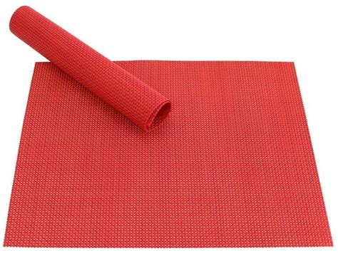 Tischset Platzset Elegance Rot Gewebt Kunststoff 1 Stk 45x30 Cm