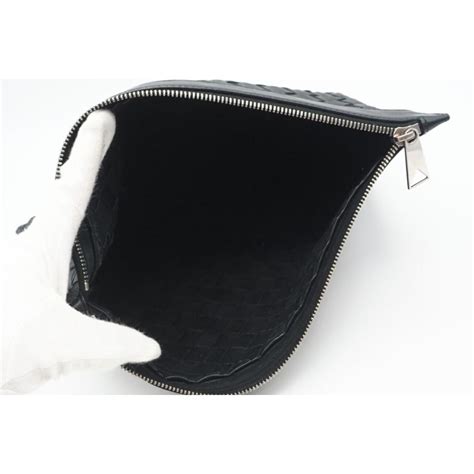 安心の3大保証 Abランク ≪bottega Veneta ボッテガ ヴェネタクラッチバッグ≫ 651852 イントレチャート レザー