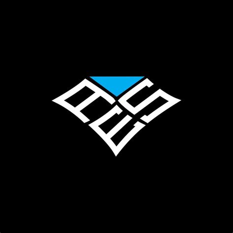 création de logo de lettre aes avec graphique vectoriel logo aes
