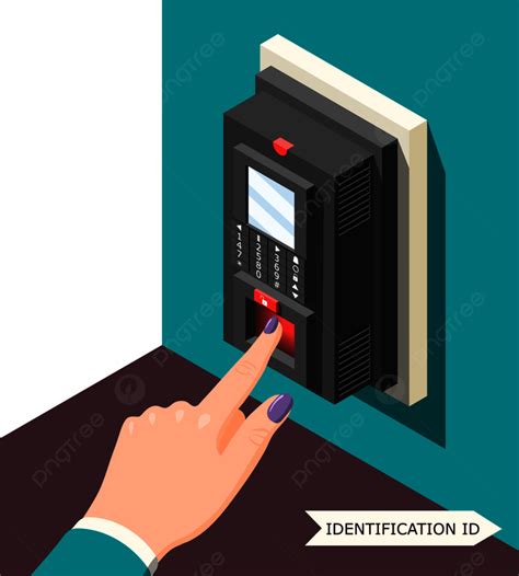 Gambar Latar Belakang Id Biometrik Dengan Peranti Kawalan Akses