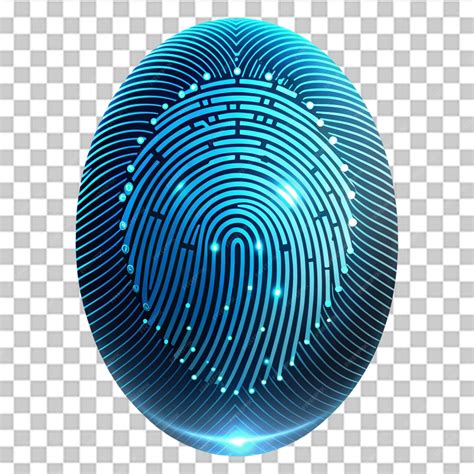Ai Biometric Fingerprint Recognition Artificial Intelligence Isolated