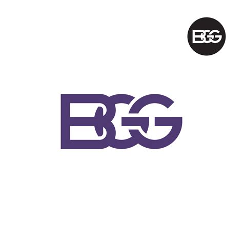 Letter Bgg Monogram Logo Design Vector Art At Vecteezy