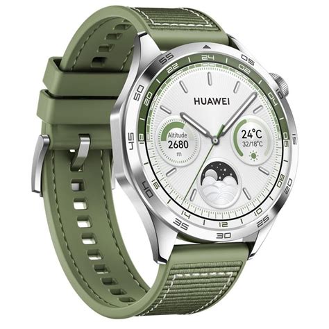 Смарт часы Huawei Watch Gt4 46mm Green Woven Strap Phoinix B19w