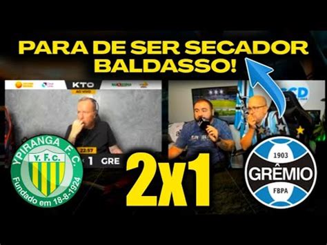 REAÇÕES DO BALDASSO YPIRANGA X GRÊMIO GAUCHÃO YouTube