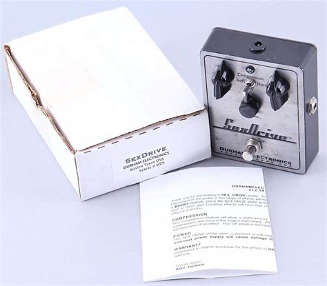 Durham Sex Drive V1 Boost Guitar Effects Pedal Pd 1954 Reverb