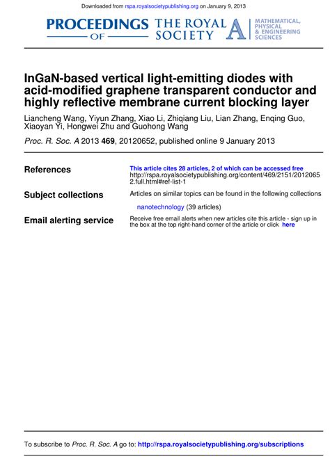 pdf ingan based vertical light emitting diodes with acid modified