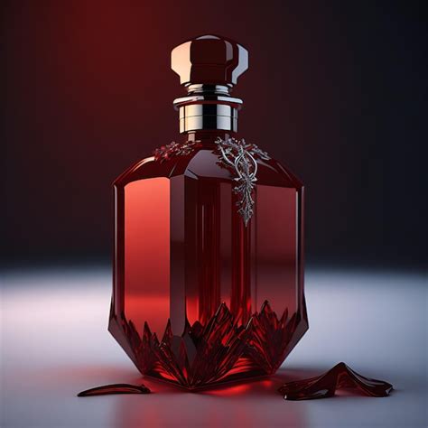 Premium Photo Perfume Bottle 3d Rendering