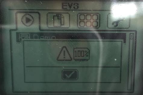 Mindstorms What Does This Error Symbol On The EV3 Mean Bricks