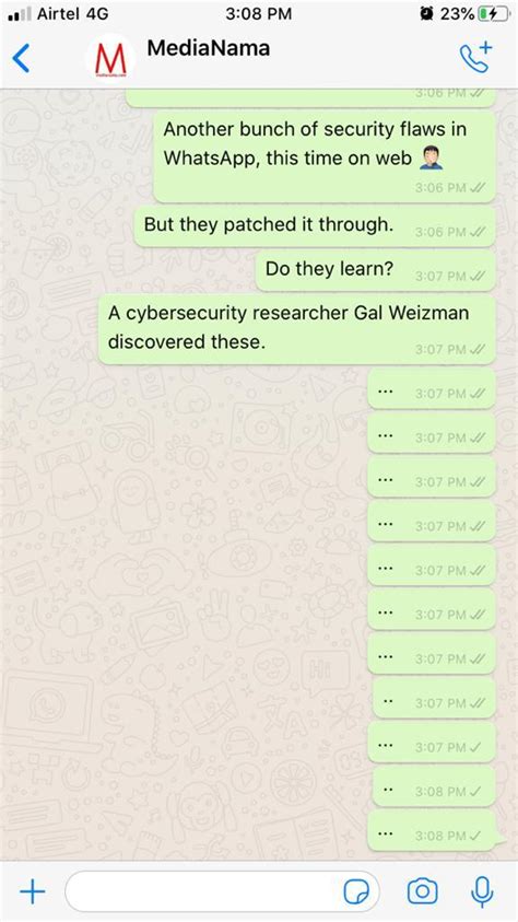 cybersecurity researcher exposed security flaws in whatsapp report