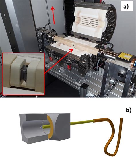 A The Torsional Shear Test Jig In Position In The Universal Test