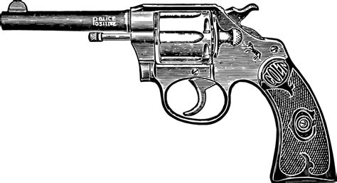 Colt Revolver Vector
