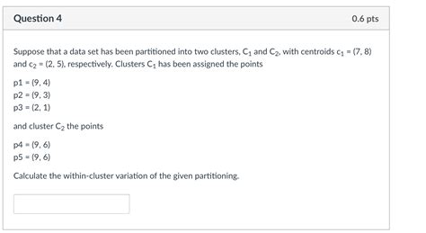 Solved Question Pts Suppose That A Data Set Has B