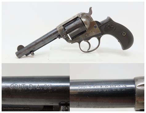 1896 Antique Colt Model 1877 “lightning” 38 Caliber Double Action
