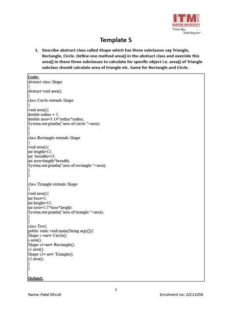 Template 5 6 Pdf Method Computer Programming Class Computer