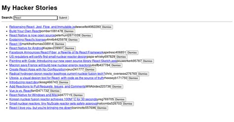 Hacker Stories Codesandbox